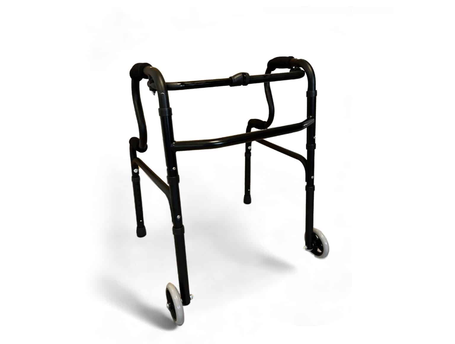 Déambulateur articulé pliable Noir - Locamed